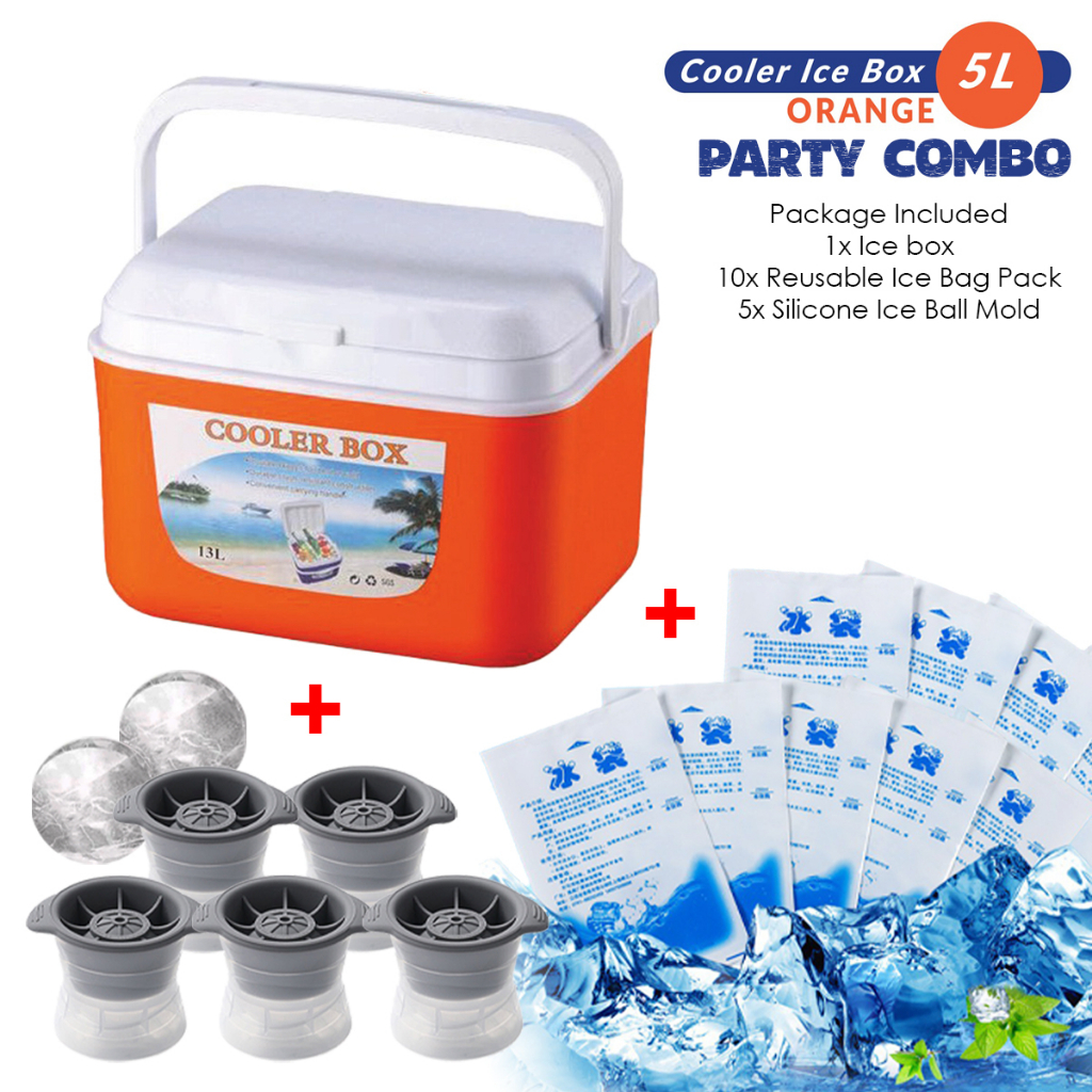 3.5L 5L 13L Small Cooler Ice Box for Camping Drink Fishing Heavy duty ...