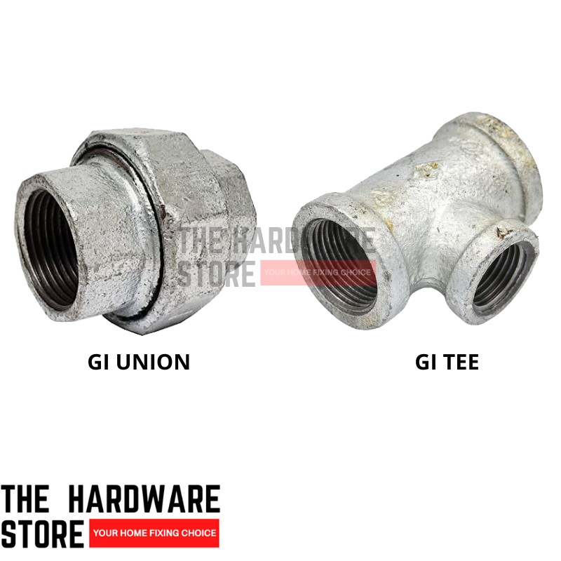 40MM-50MM Galvanized Iron GI Short Bend Union Tee Multi Type Pipe ...