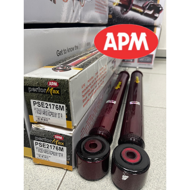 Apm perforMax Toyota vios NCP93 08’-13’ gas shock absorber rear set ...