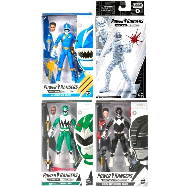 Power Rangers Lightning Collection Wild Force Blue Lost Galaxy Green ...