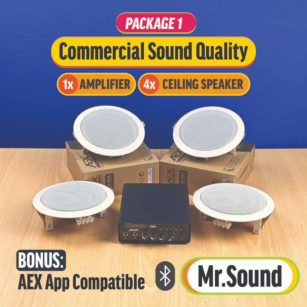 Retail Sound system. concealed speakers! Ideal for retail shops, cafe ...