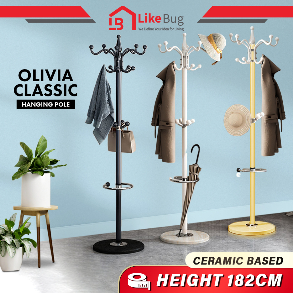 ⚡️LIKE BUG⚡️Luxury Hanging Pole Rack Height 182CM High Quality Olivia ...