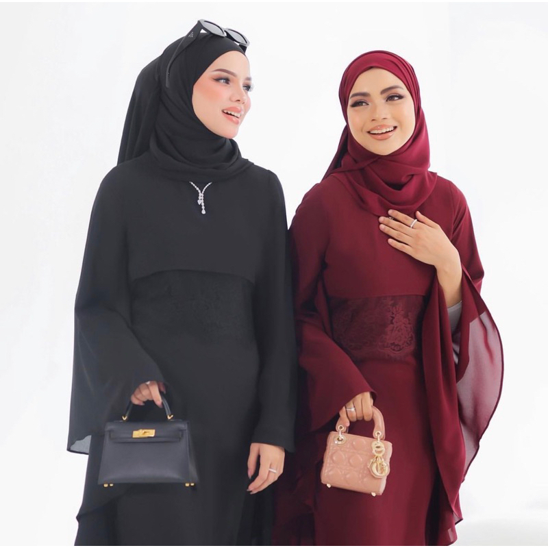 HAJRA ABAYA HIJABISTAHUB / HIJABISTAHUB NOUR SERIES / ABAYA MURAH ...