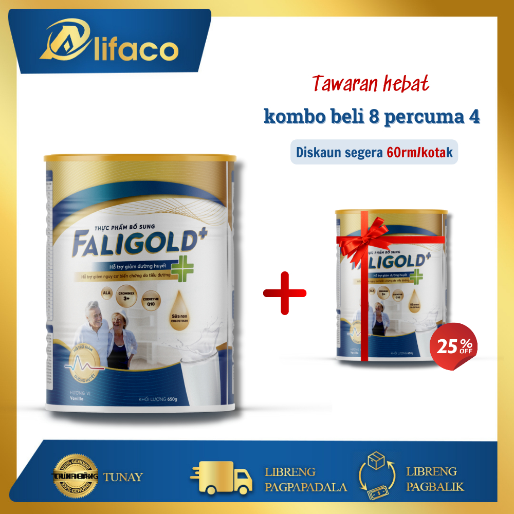 FALIGOLD-kombo khas 8 dapat 4-kotak 400g-Kotak susu pemakanan diabetes ...