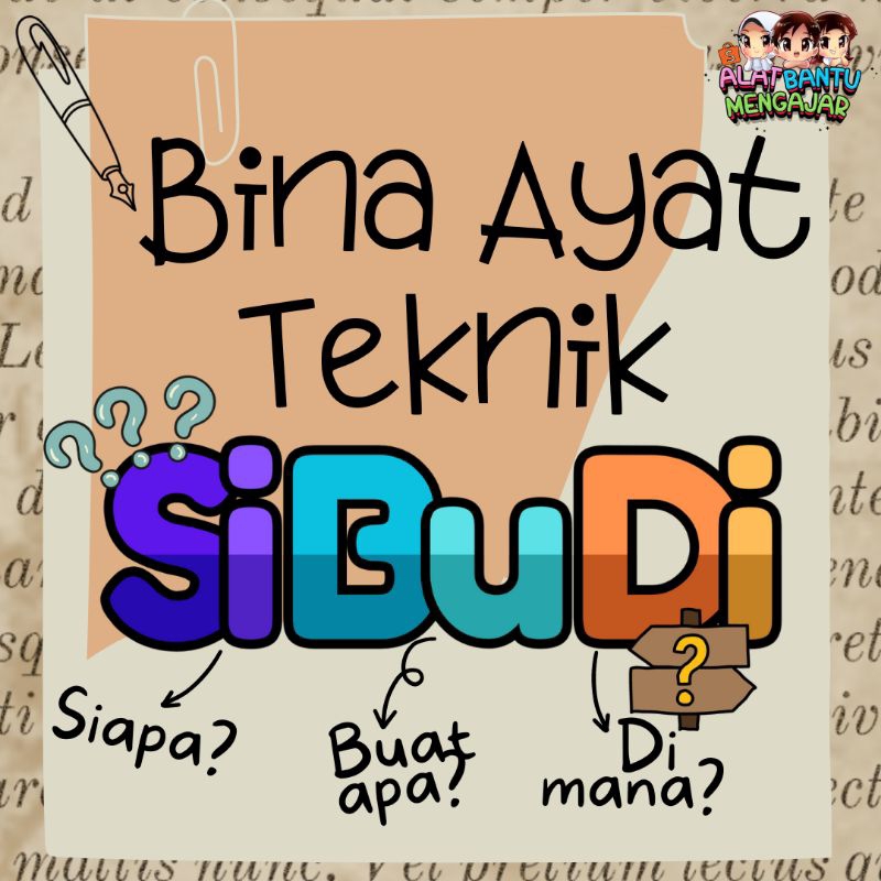 Bina ayat teknik SiBuDi & Building a Sentence. | Shopee Malaysia