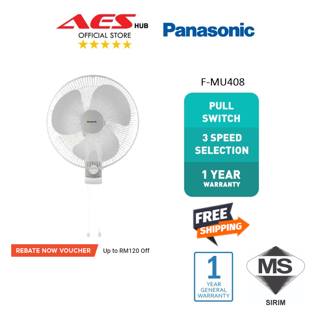 Panasonic / Mitsubishi Wall Fan 16 Inch Non Remote Control Kipas ...