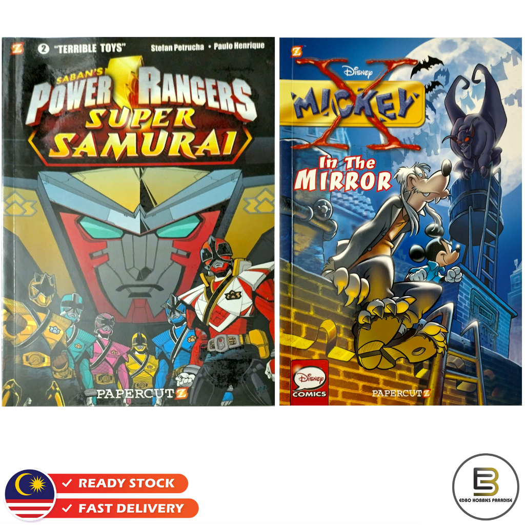 Used Disney Comic X-Mickey In The Mirror & Power Ranger Super Samurai ...