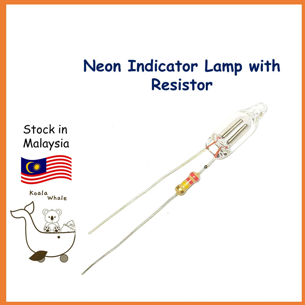 Neon Indicator Lamp with Resistor Bulb Lampu NE2 NE-2 | Shopee Malaysia
