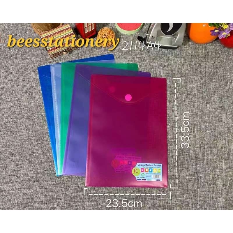 2114 A4 velcro folder file (vertical) | Shopee Malaysia