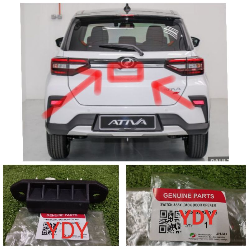 Perodua Ativa Rear Bonnet Opener Switch Button (2 PIN) | Shopee Malaysia