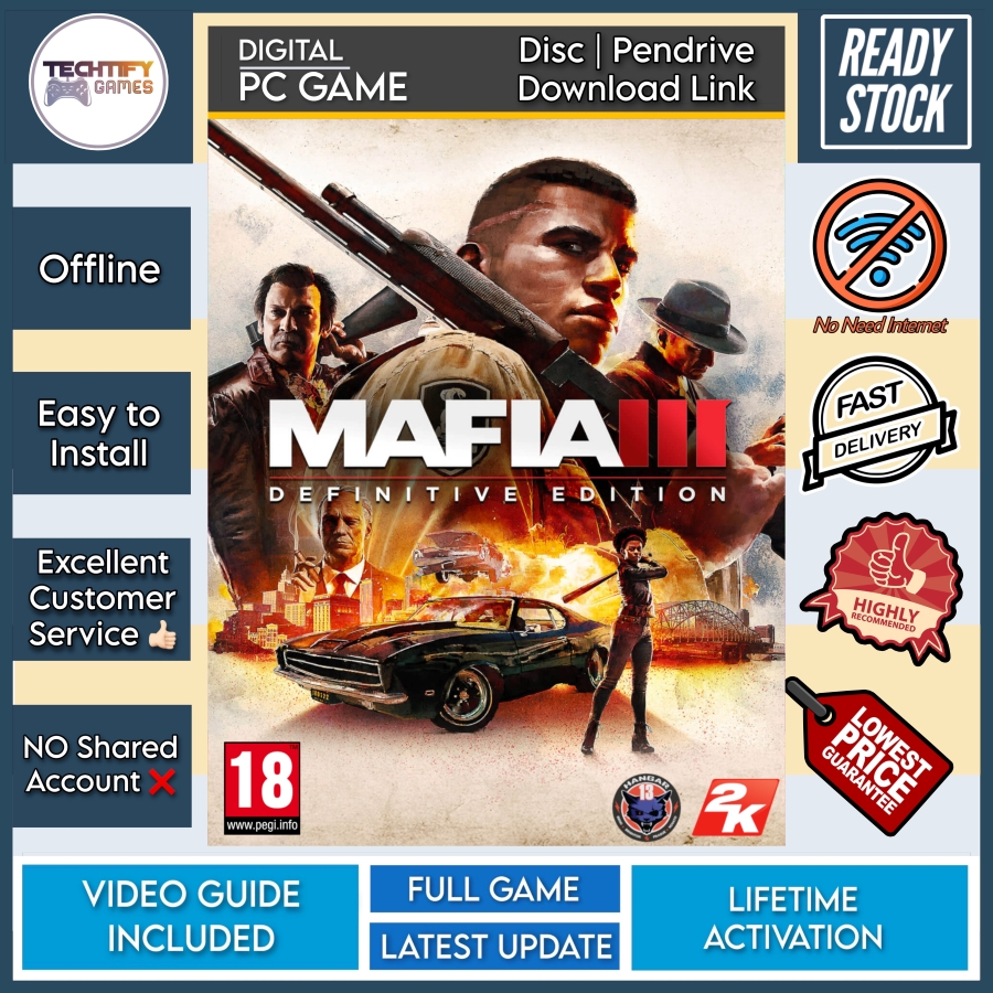 [PC Game] Mafia 3 Definitive Edition - Offline [Disc | Pendrive ...