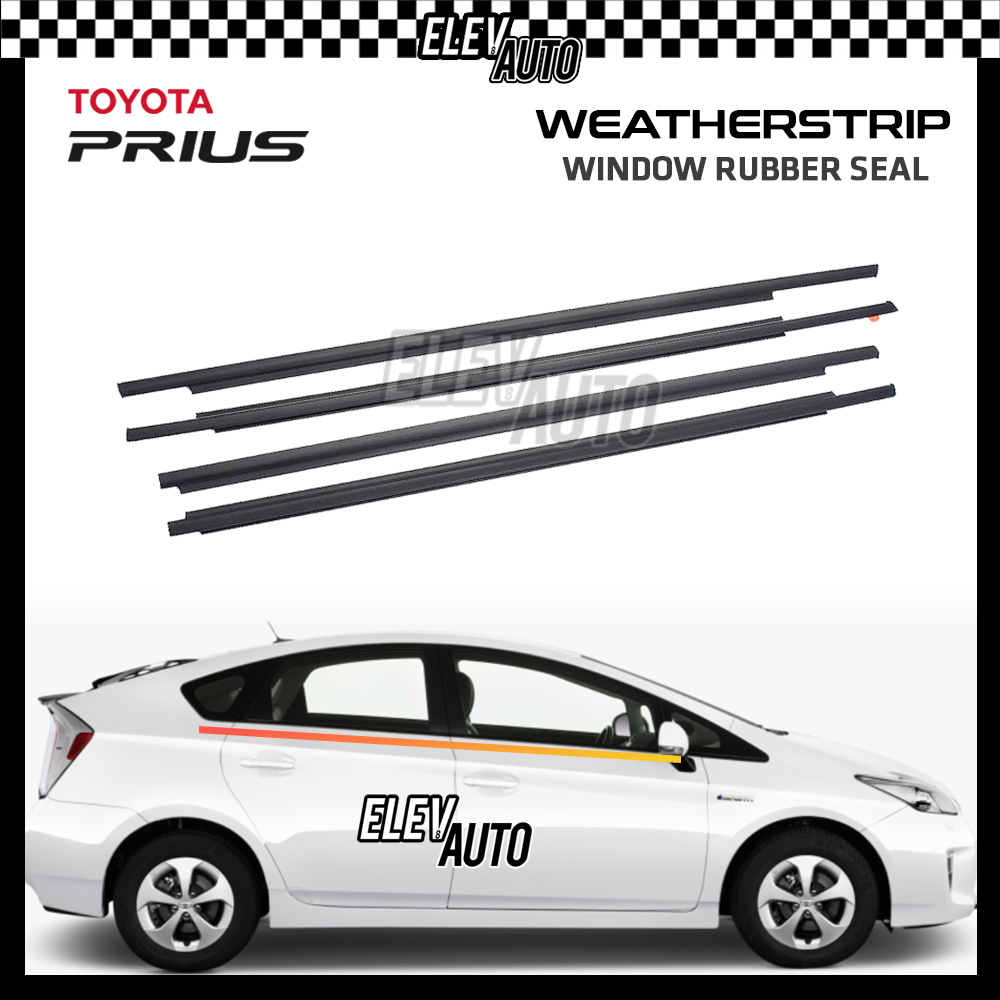 Toyota Prius Weatherstrip Window Rubber Door Seal Moulding Belt ...