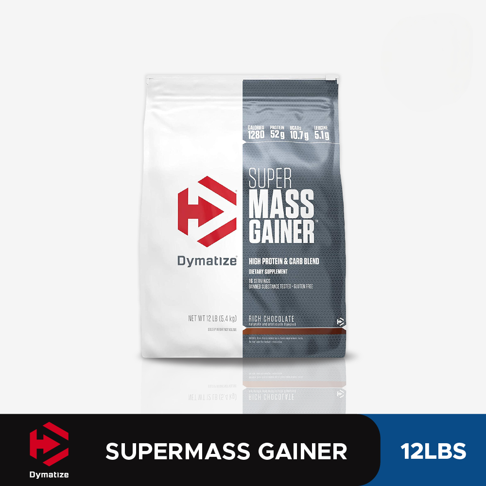 DYMATIZE Super Mass Gainer 12lbs, Weight Gain, Bulking, Sizing, Protein ...