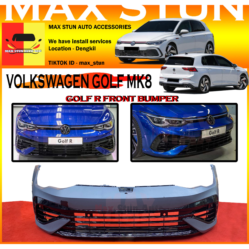 VOLKSWAGEN GOLF MK8 GOLF R BUMPER DEPAN GOLF R FRONT BUMPER GOLF MK8 ...