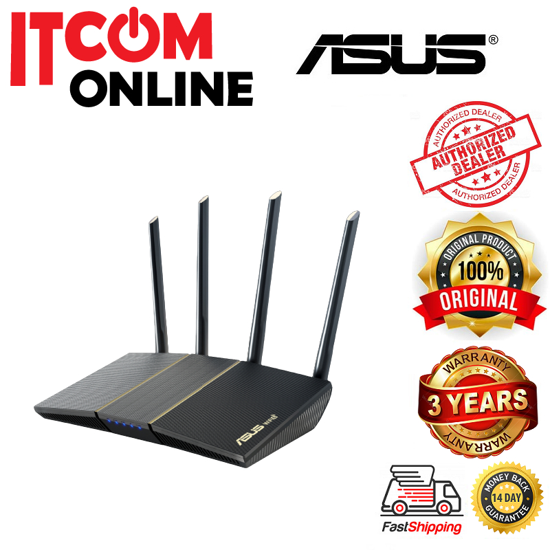 ASUS WIFI 6 DUALBAND AX3000 MU-MIMO GIGABIT ROUTER (RT-AX57) *AI MESH ...