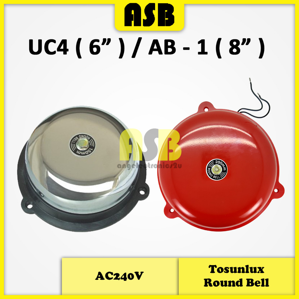 (1pc) Tosunlux Round Bell AC240V ( 6" / 8" ) | Shopee Malaysia
