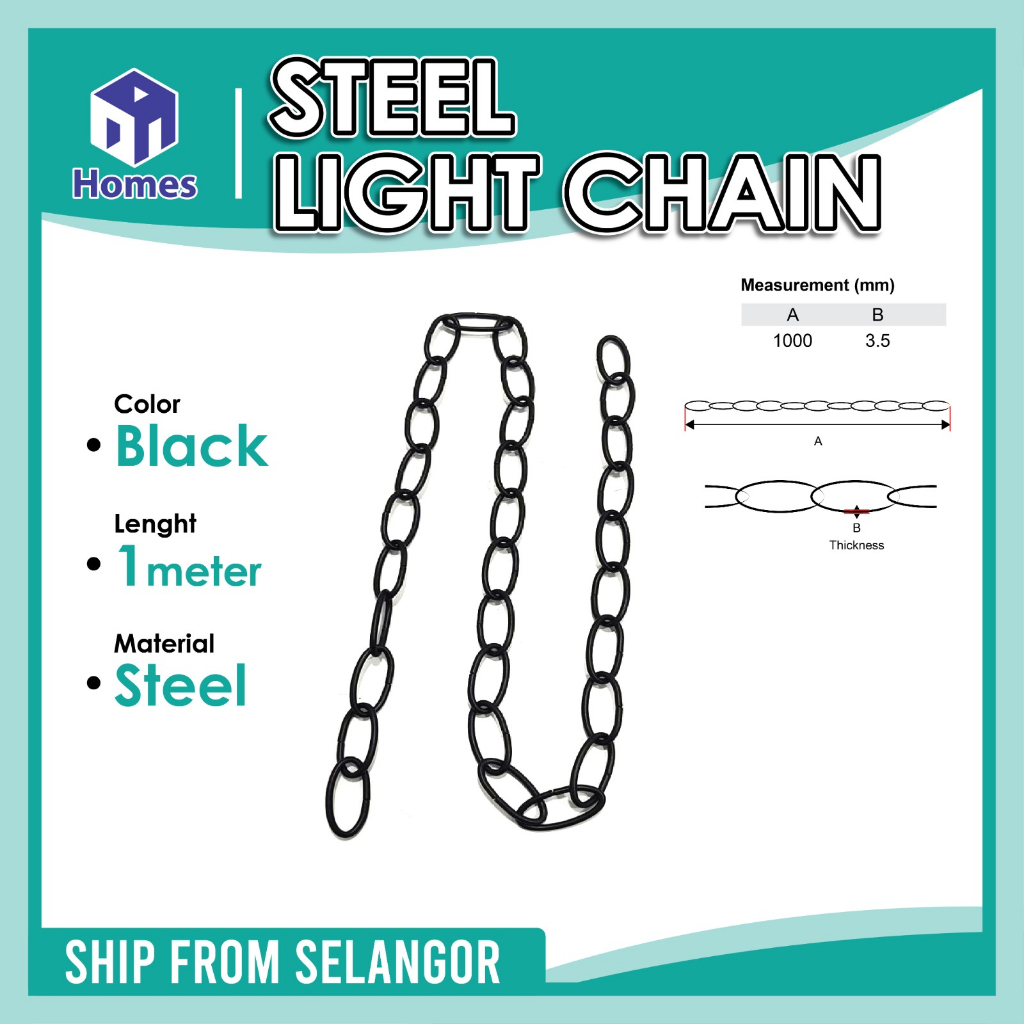 PENDANT LIGHT CHAIN EXTENSION / EXTRA CHAIN FOR CHANDELIER & HANGING ...