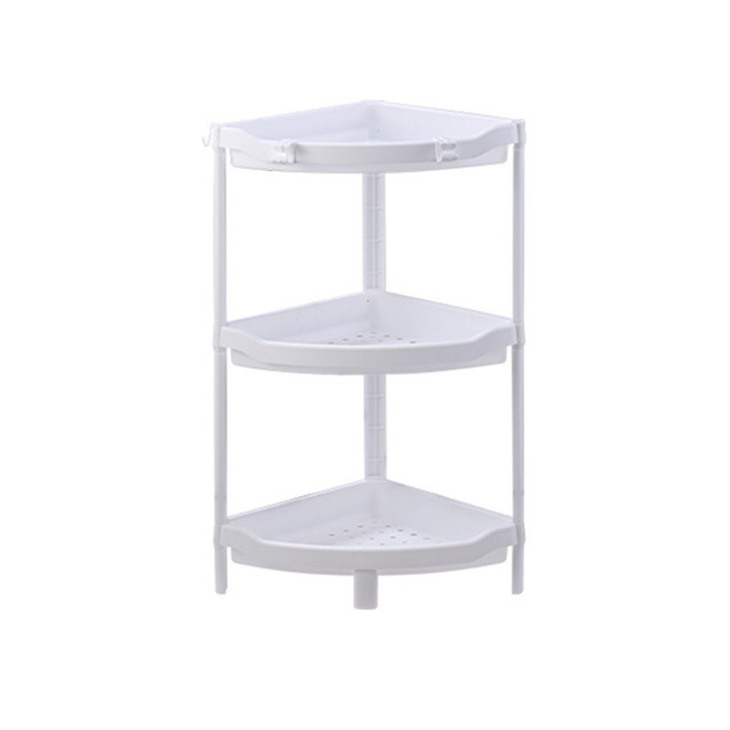 BATHROOM CORNER SHELF 3 TIER TRIANGLE SHELF UNIT PARA PENJURU RAK SEGI ...