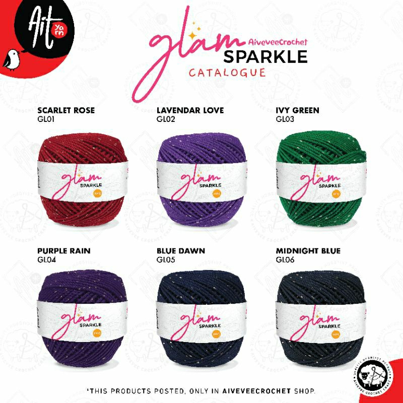 Pika Poly Glam Sparkle Yarn (100g) | Shopee Malaysia