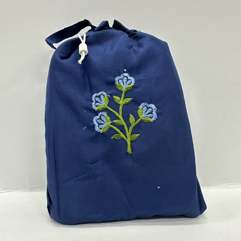 Telekung Travel Mini Pouch Telekung Dewasa Sulam Bunga [Free Beg ...