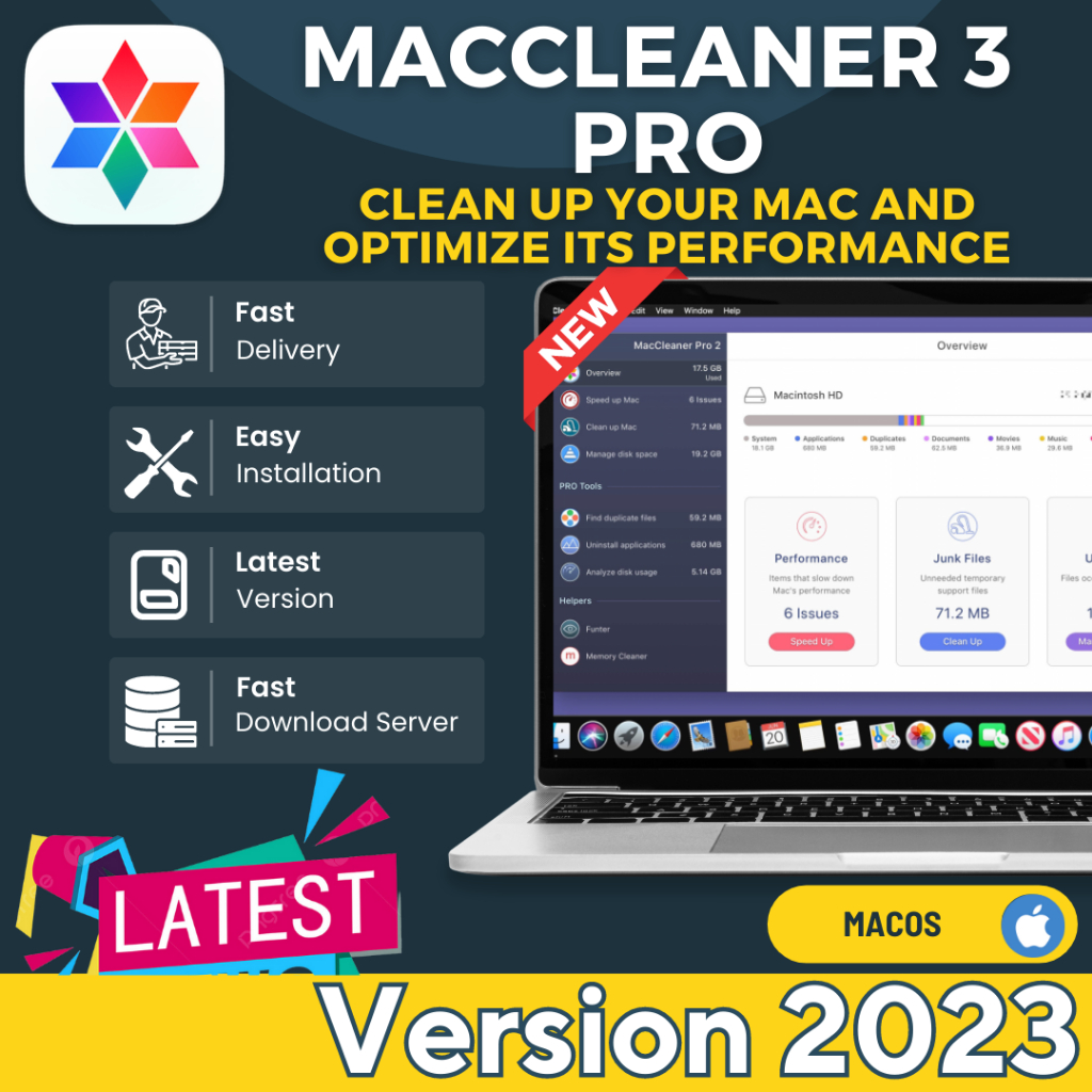 𝗠𝗮𝗰𝗖𝗹𝗲𝗮𝗻𝗲𝗿 𝟯 𝗣𝗿𝗼 𝟯.𝟭.𝟮 - Clean up your Mac and optimize its performance | macOS | Lifetime ...