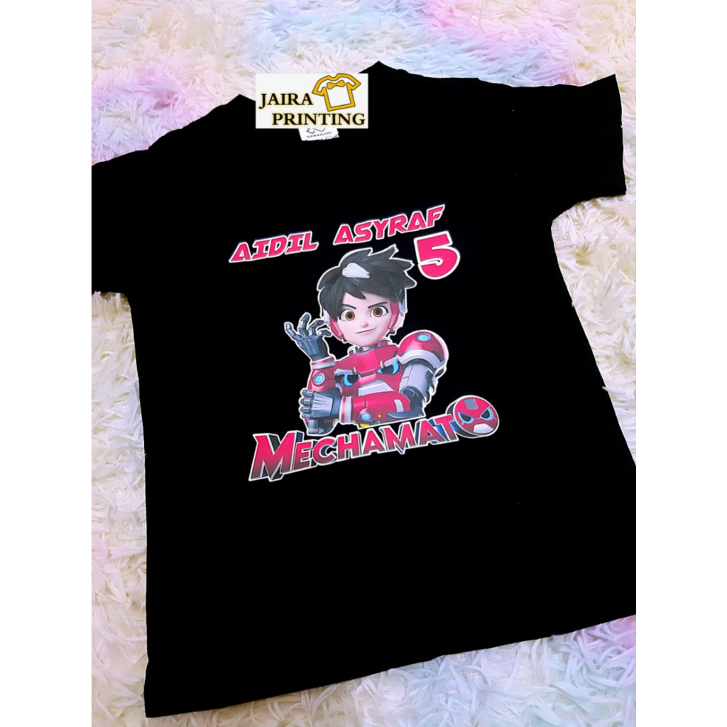 MECHAMATO BIRTHDAY TSHIRT CUSTOM MADE DESIGN 01 BAJU SET FAMILY ...