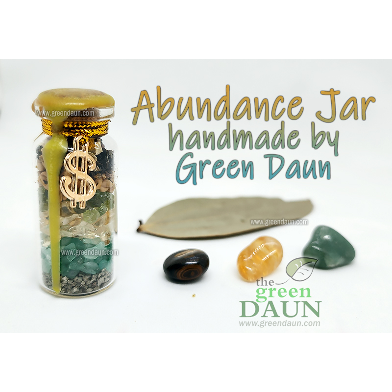 Abundance Jar & Crystal Pouch Attracting Money Prosperity Luck Success ...