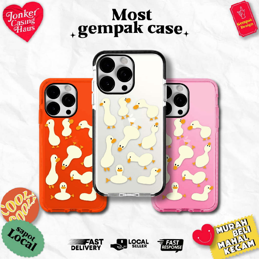 NEW! DUCK PATTERN-DESIGNATED CASE Bumper Case Casing IP 13 MINI until ...