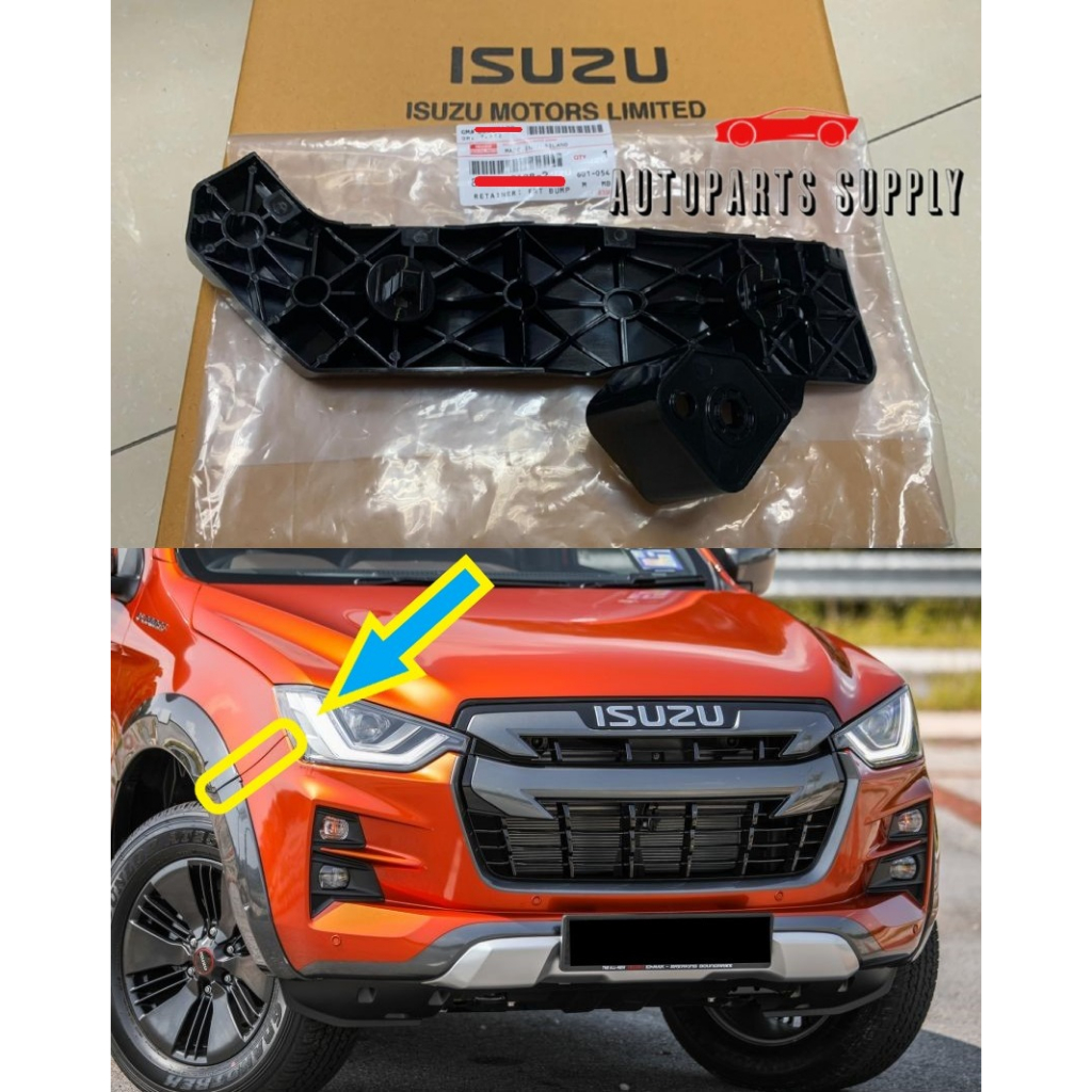 ORIGINAL ISUZU DMAX D-MAX 2021 - 2023 DOUBLE CAB FRONT BUMPER SIDE ...