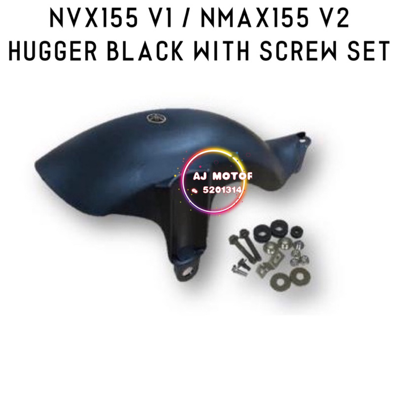 YAMAHA NVX155 V1 V2 V3 / NMAX155 V2 HUGGER REAR NVX NMAX TAYAR COVER ...