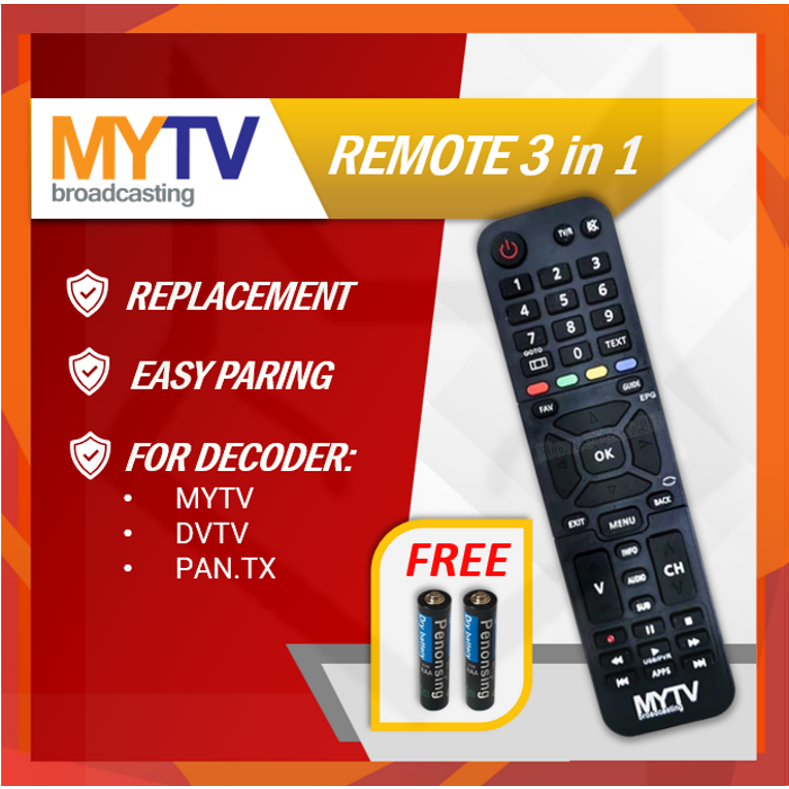 MYTV 3 in 1 ALAT KAWALAN JAUH Original MyTv Remote Kontrol Controller ...