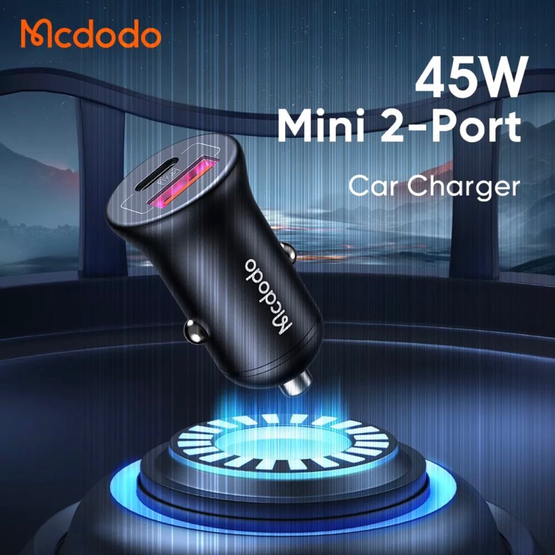 MCDODO CC-2680 45W Car Charger PD3.0 + QC Dual USB Port Super Fast Quick Charging | Shopee Malaysia