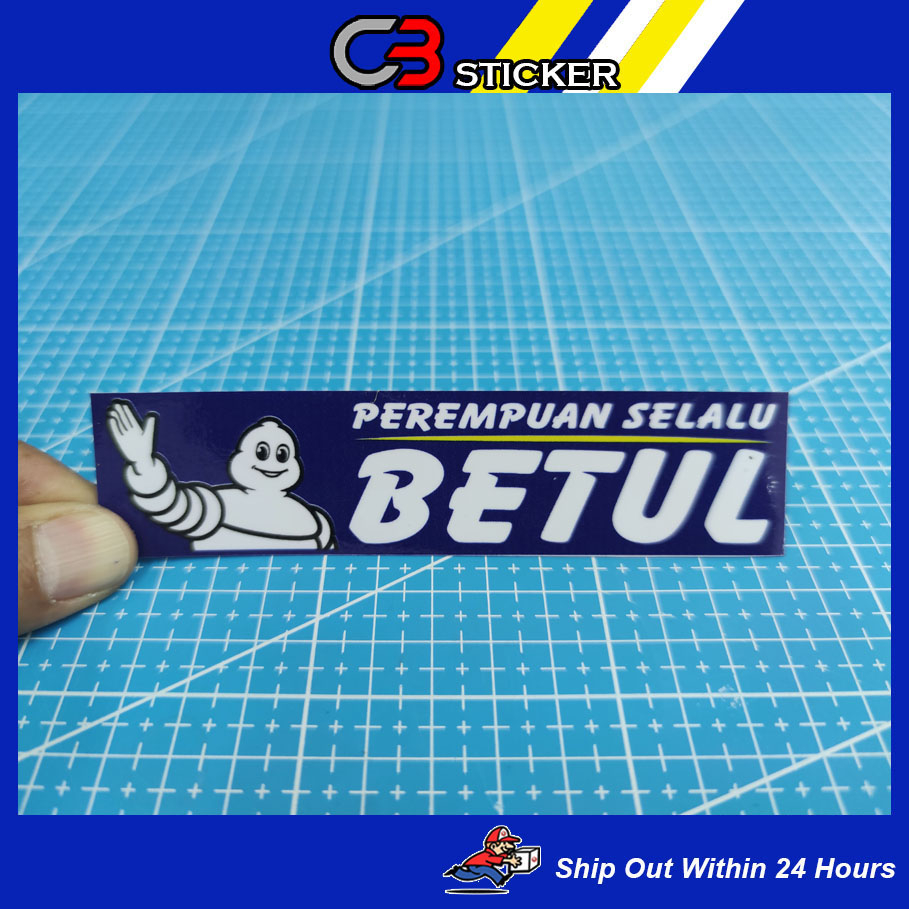 PEREMPUAN SELALU BETUL STICKER / M208 | Shopee Malaysia