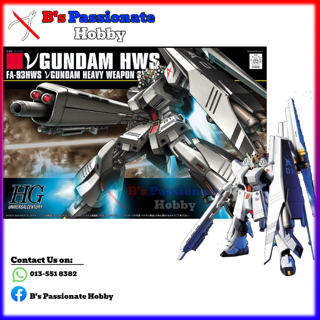Bandai HGUC Nu Gundam HWS Ready Stock!!! [Mobile Suit Gundam: CCA] | Shopee Malaysia