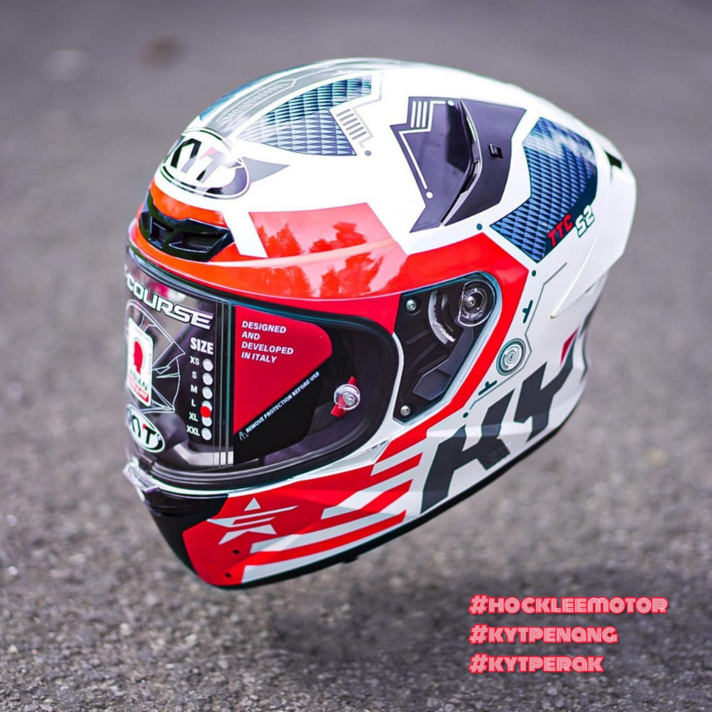 KYT TT COURSE FUSELAGE RED FULLFACE HELMET | Shopee Malaysia