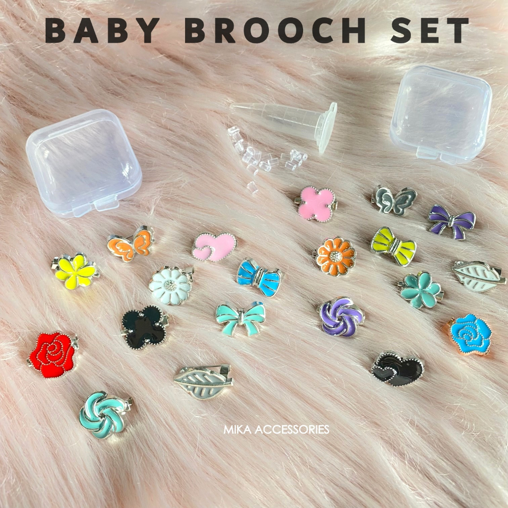 Kerongsang Minyak Set / Brooch set (20 Pieces) + Brooch Stopper ...