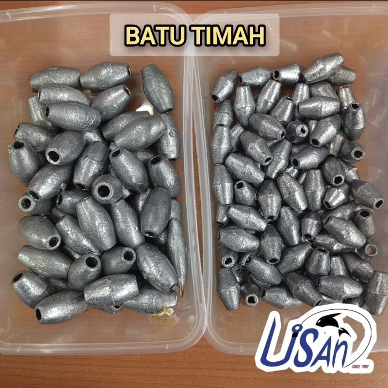 (PIECE ) Batu Timah Pukat Jaring Ikan/Lead Sinker/ Batu Jaring Pukat ...