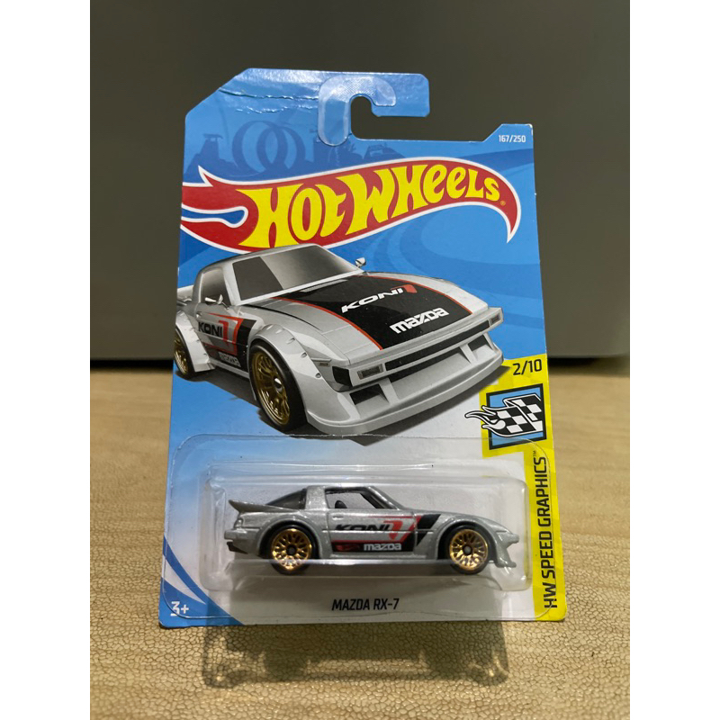 Hot Wheels Mazda RX7 Grey Koni Creased Card | Shopee Malaysia