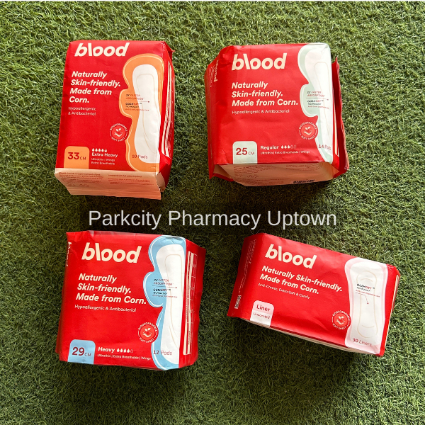 Blood Ultrathin Sanitary Pads and Liner 100% Corn [25cm 14s 2509 / 29cm ...