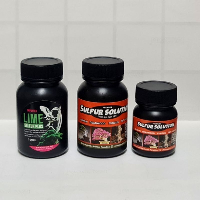 Sulfur solution ( lime sulfur ) bunga kertas, bonsai, kucing dll ...