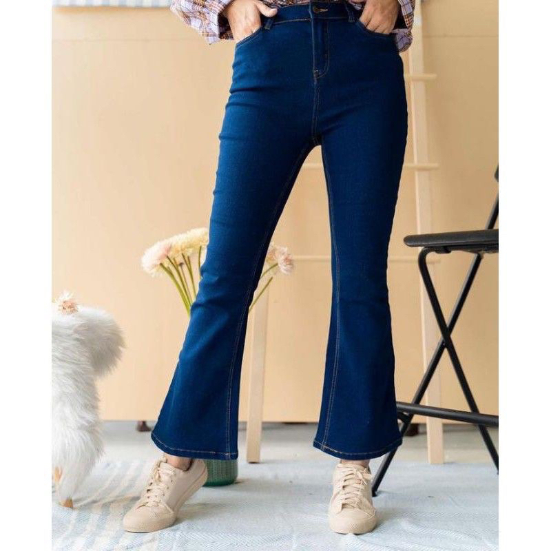 🇲🇾BOOTCUT JEANS FOR LADIES KAIN DENIM BERGETAH READY STOCK 😍 BOOTCUT ...