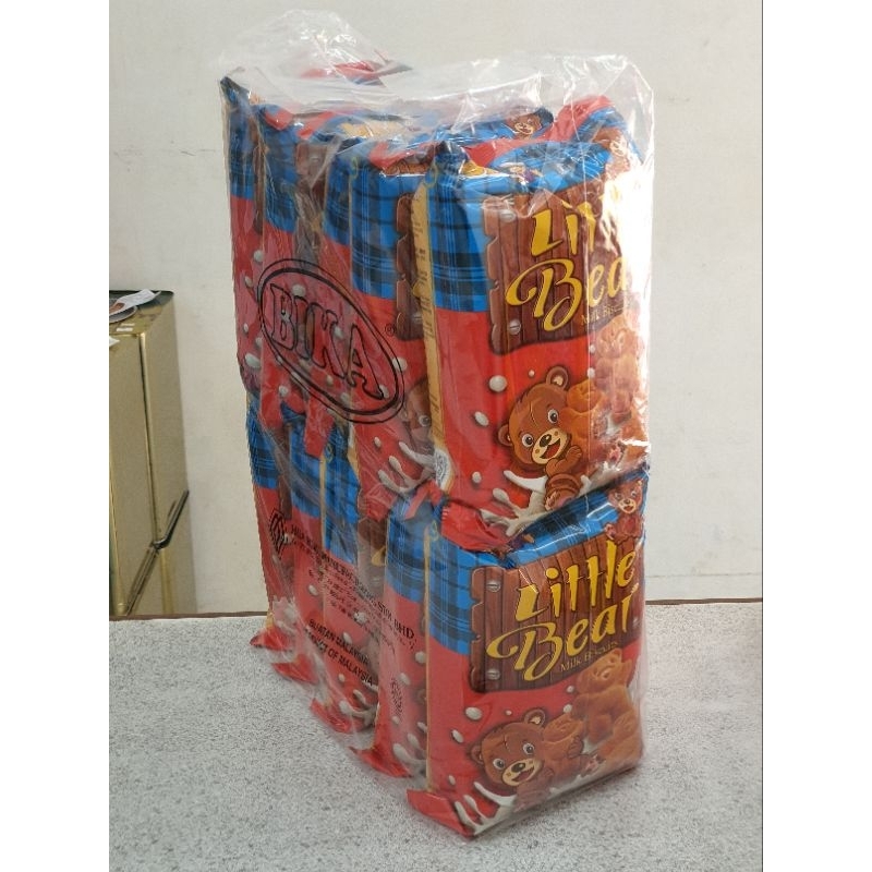 (100g x 10's) Bika Little Bear Milk Biscuits Roti Biskut Susu 牛奶小熊饼干零食 ...