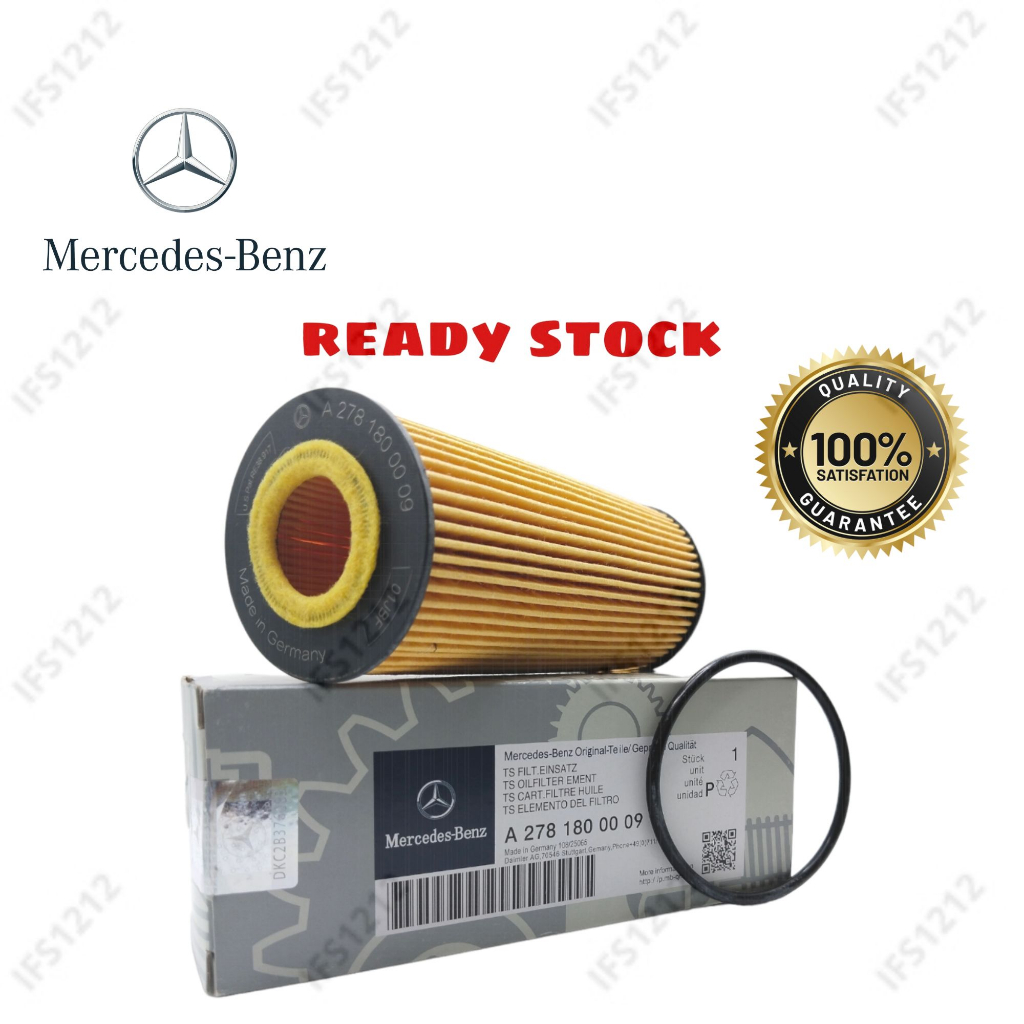 🇲🇾READY STOCK🔥 A2781800009 OIL FILTER MERCEDES BENZ C CL CLA E CLS ML ...
