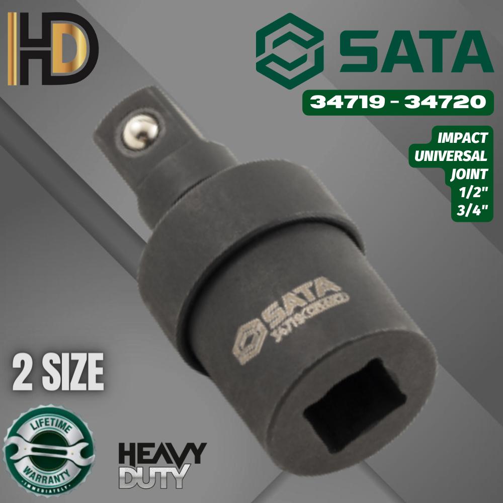 SATA Impact Universal Joint / 1/2" + 3/4" Universal Slip Joint ...