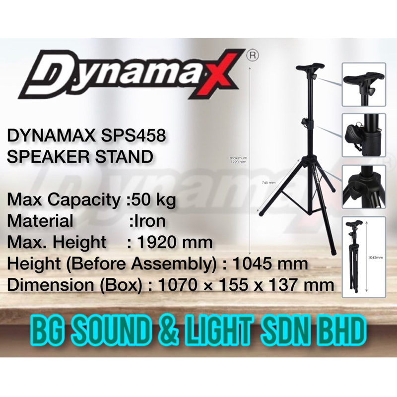 DYNAMAX SPS458 Speaker Stand ( PER UNIT ) | Shopee Malaysia
