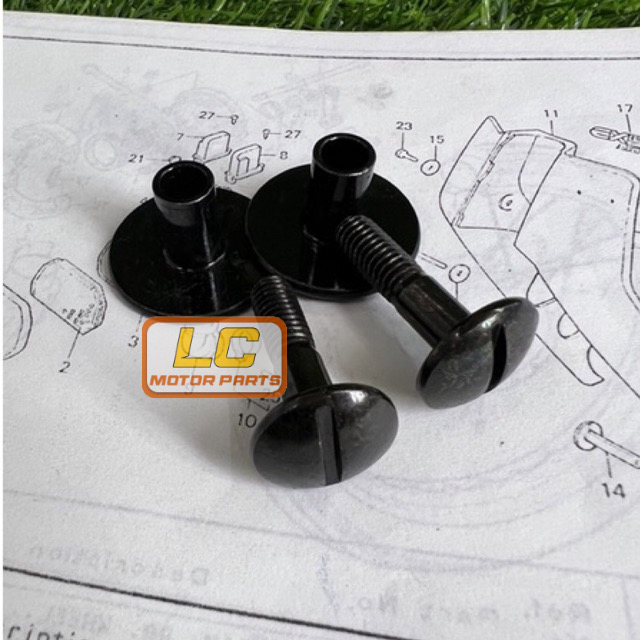 HONDA EX5 BATTERY SIDE COVER SCREW KAKI RAGA BAWAH SKRU KOTAK BATERI ...