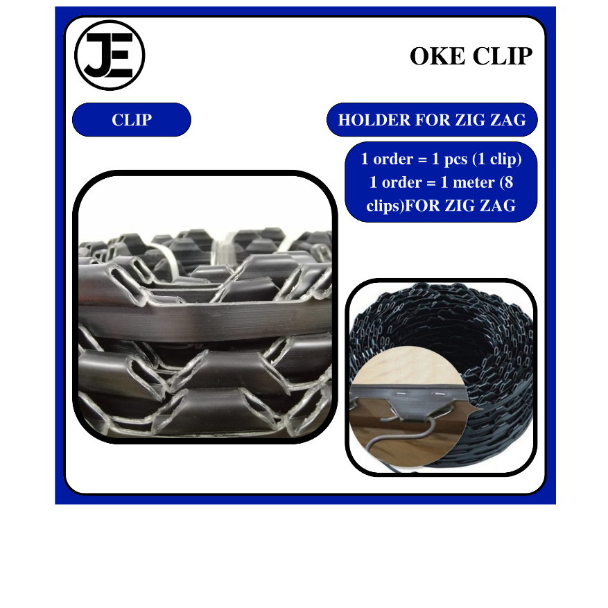 PLASTIC OKE CLIP ZIG ZAG FURNITURE UPHOLSTERY SEAT REPAIR SPRING SOFA ...