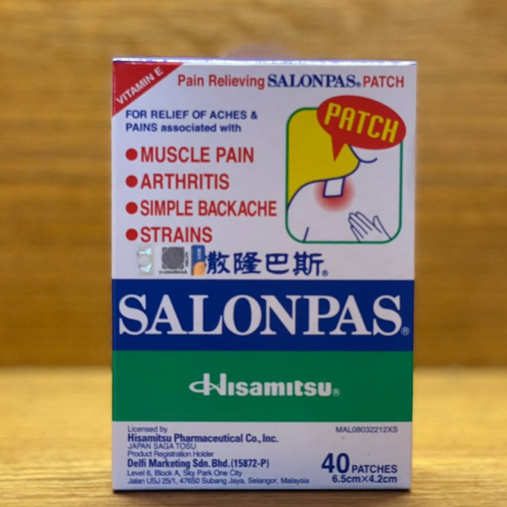 SALONPAS PAIN RELIEF 40'S ( a good alternative if you have arthritis ...