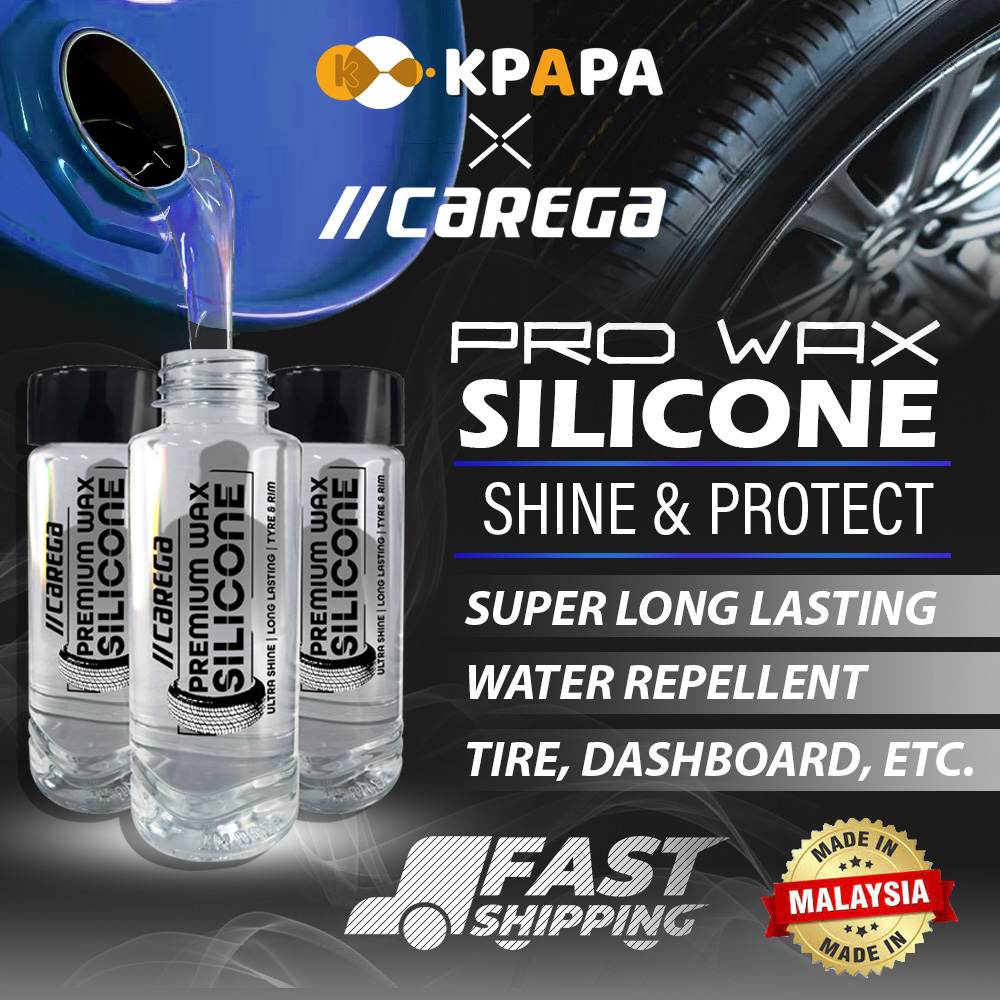 CAREGA Pure Silicone Wax Tyre Silicon Wax Tayar Wax Silicon Tyre Shine ...
