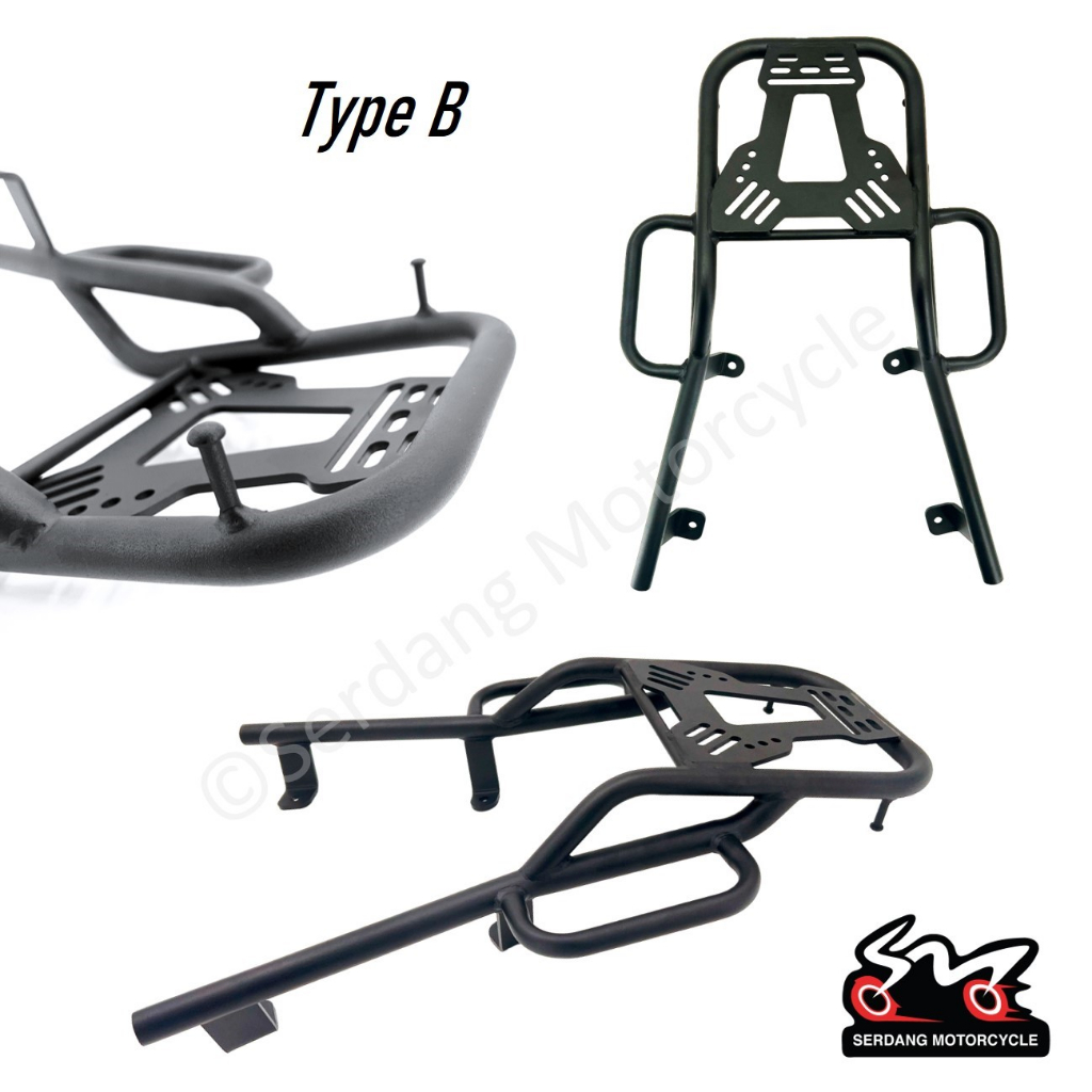 Honda ADV 160 Top Rack Bracket Rear Luggage Rak Bagasi Pemegang Kargo ...